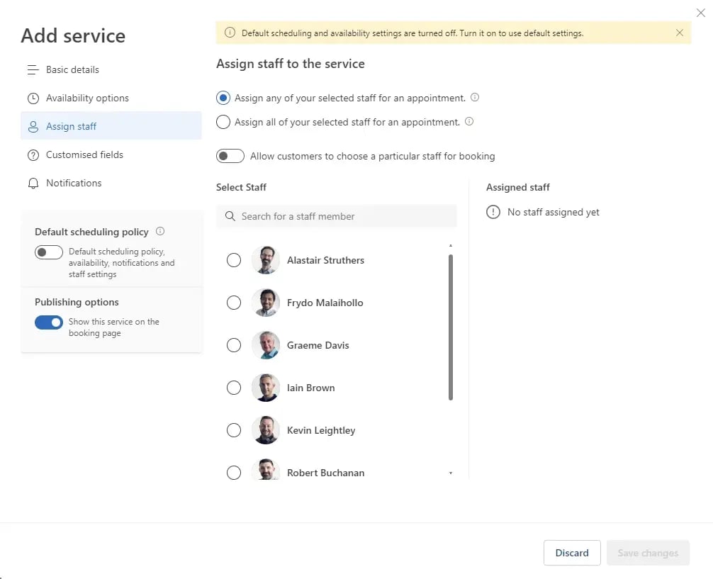How To Set Up Shared Booking Pages In Microsoft Bookings